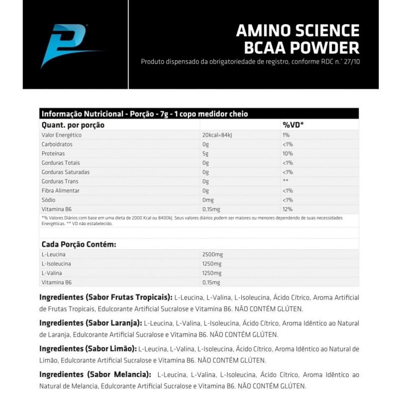 AMINO SCIENCE (600G) - PERFORMANCE NUTRITION