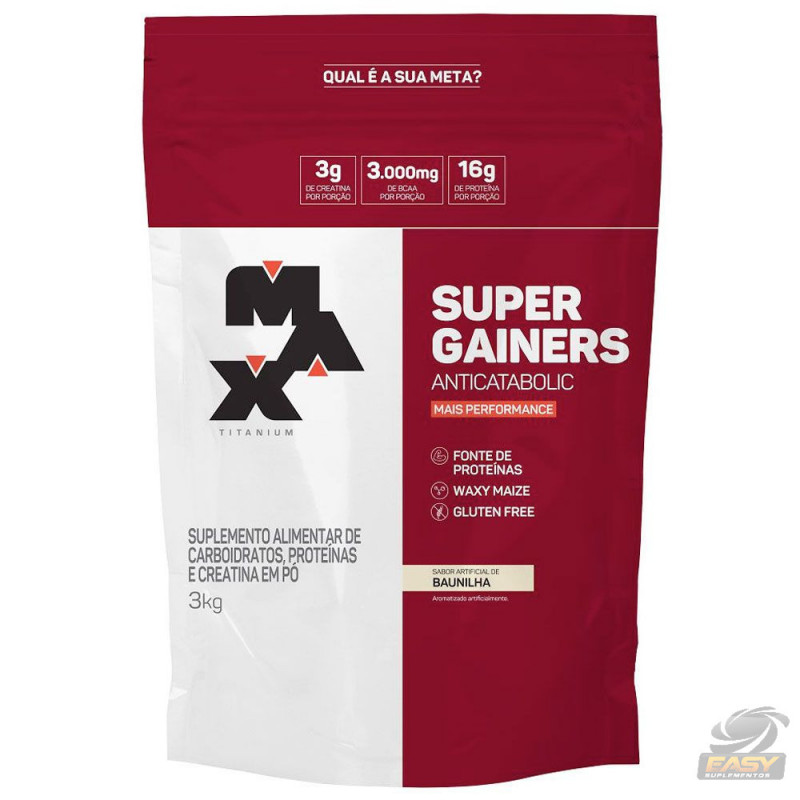 COMPRE AGORA SUPER GAINERS (3KG) - MAX TITANIUM NA MELHOR LOJA