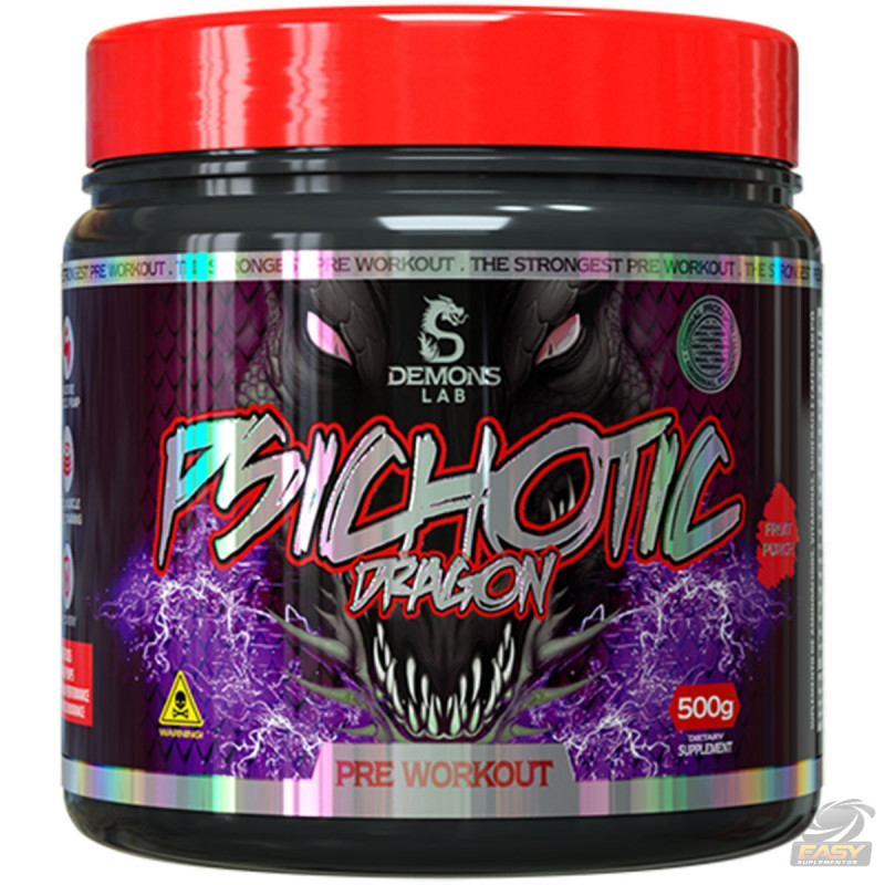 Compre PRÉ-TREINO PSICHOTIC DRAGON (500G) DEMONS LAB Easy Suplementos