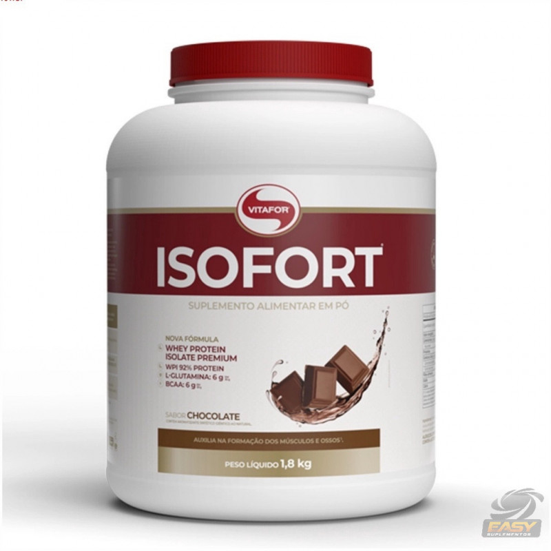 ISOFORT WHEY PROTEIN ISOLATE (900G) - VITAFOR - Easy Suplementos ISOFORT WHEY PROTEIN ISOLATE (900G) - VITAFOR - Easy Suplementos