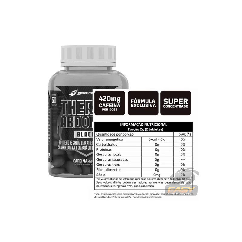 THERMO ABDOMEN BLACK (60 CAPS) - BODY ACTION