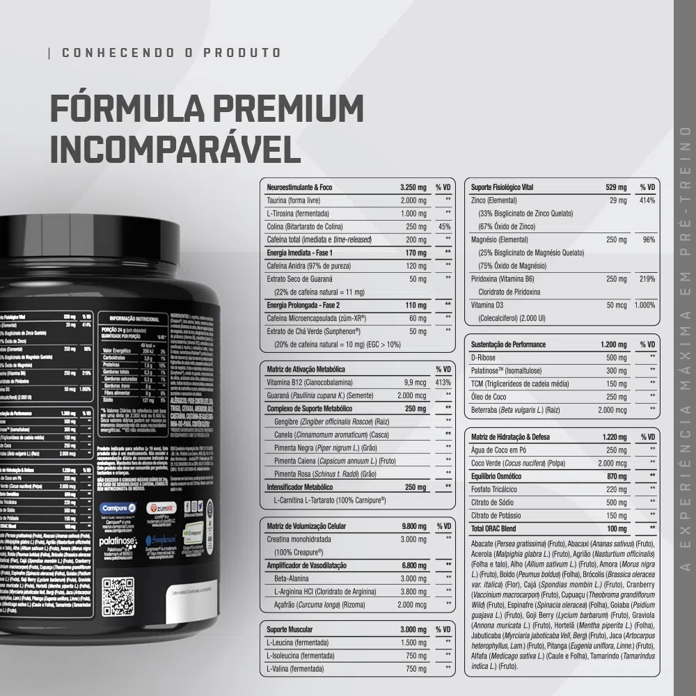 PRE WORKOUT PRO (600G) - DUX NUTRITION