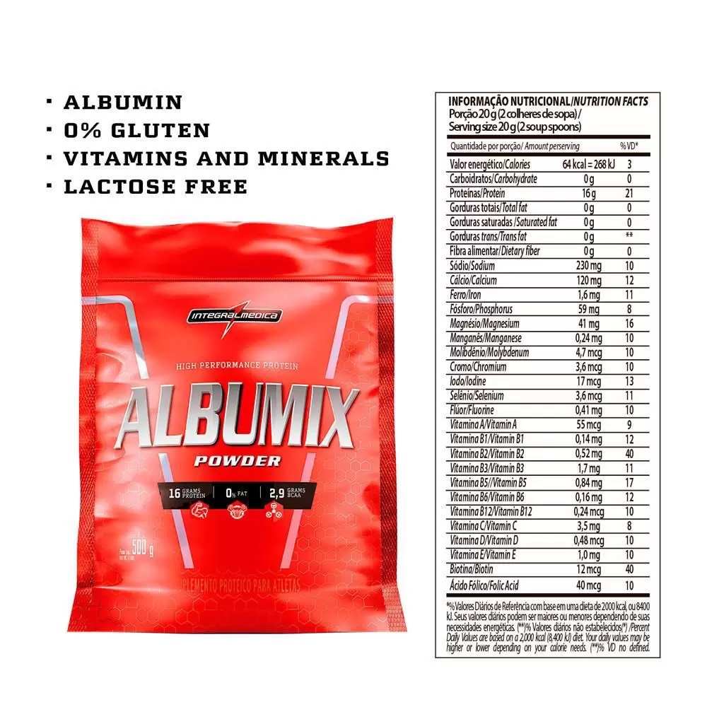 ALBUMIX POWDER (500G) - INTEGRALMÉDICA