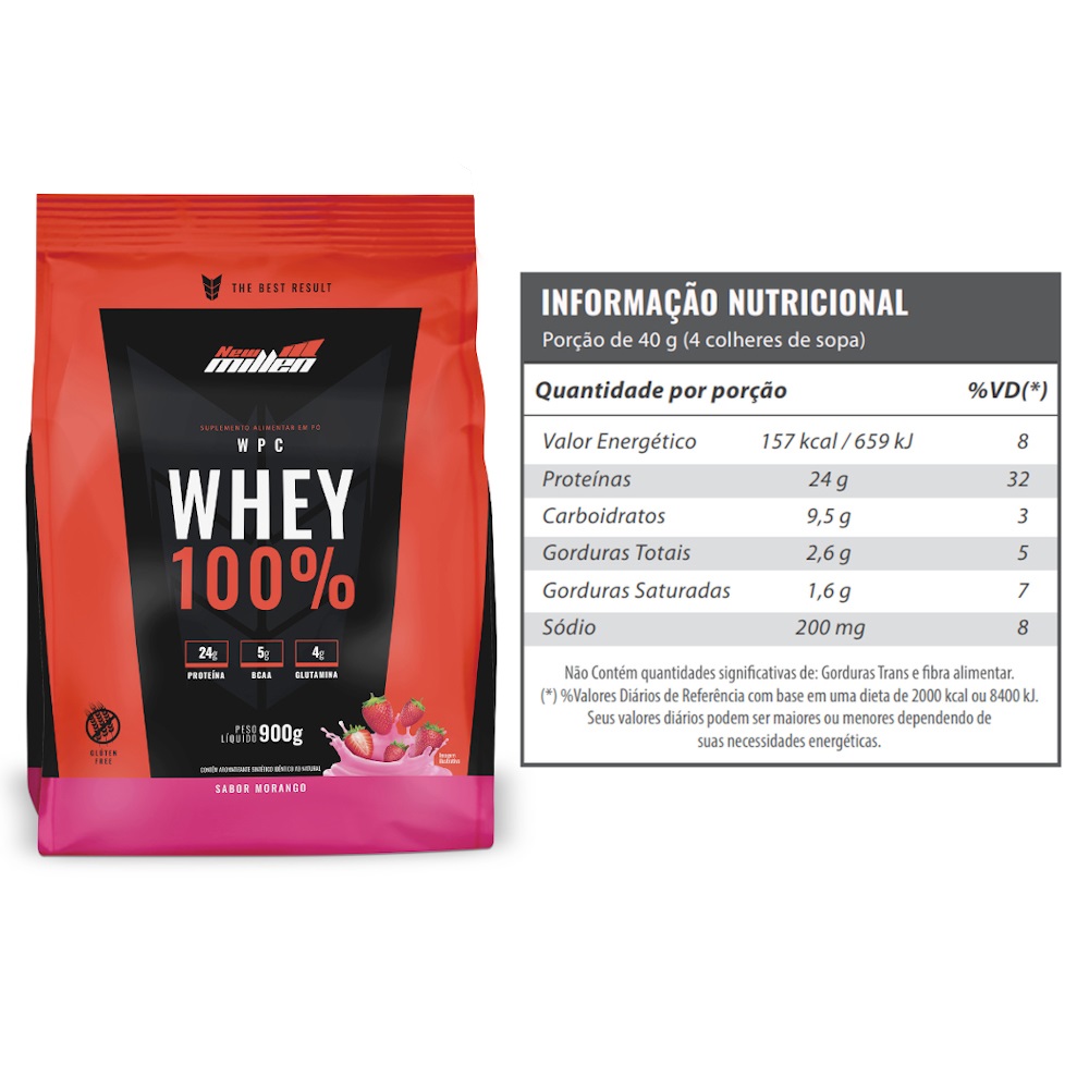 WHEY 100% (900G) - NEW MILLEN