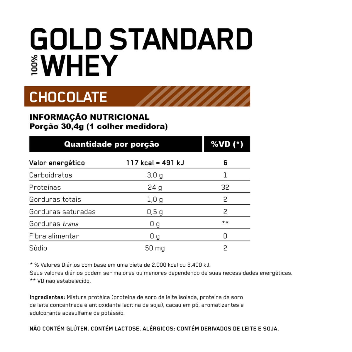 Compre 100 WHEY GOLD STANDARD REFIL (NOVA EMBALAGEM) (454G) - ON