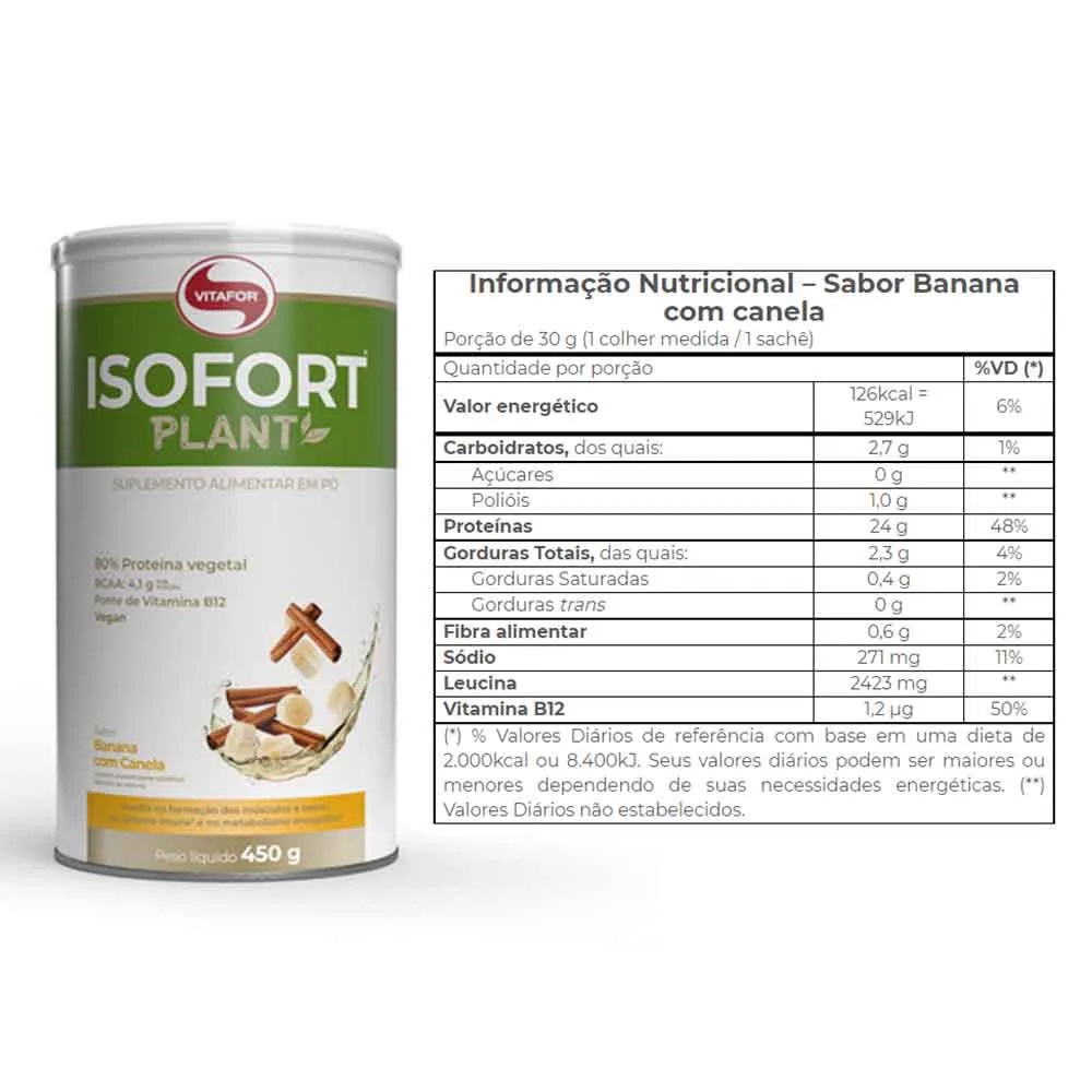ISOFORT PLANT (450G) - VITAFOR